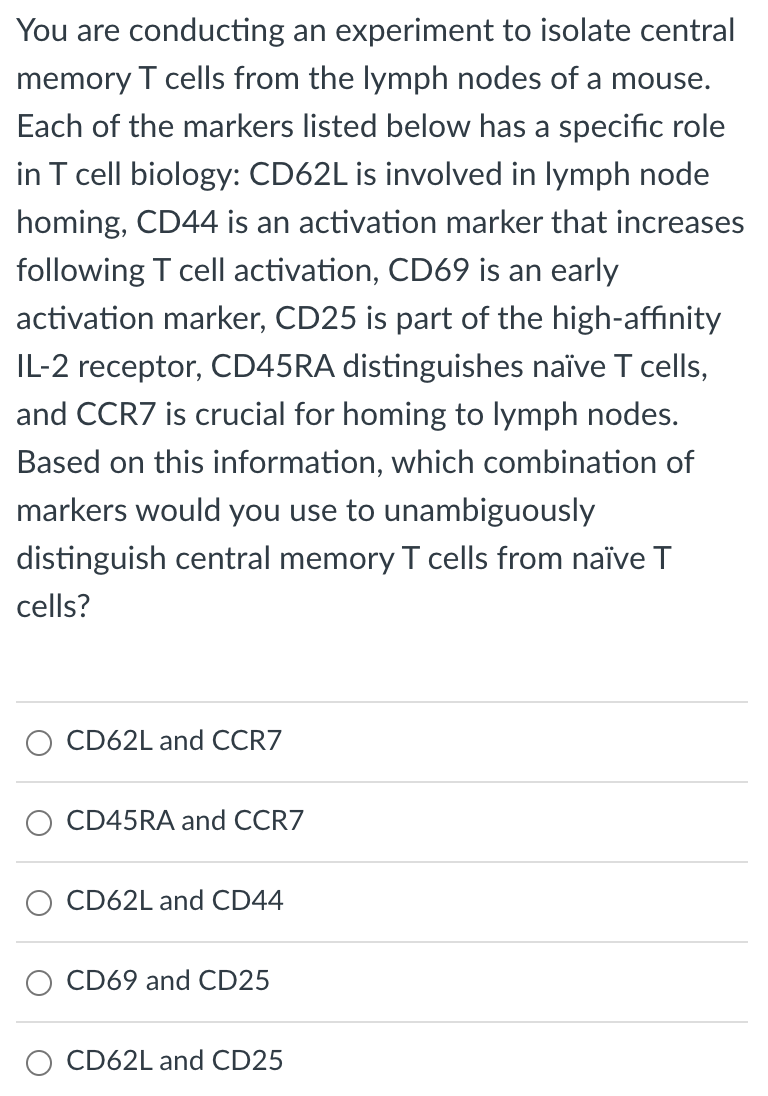 Solved You are conducting an experiment to isolate | Chegg.com