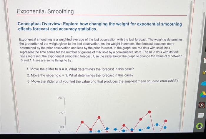 Conceptual Overview: Explore how changing the weight | Chegg.com