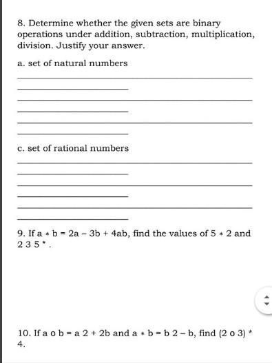 Solved 8 Determine Whether The Given Sets Are Binary 4970