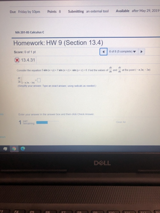 Solved Due Friday by 10pm Points 8 Submitting an external | Chegg.com