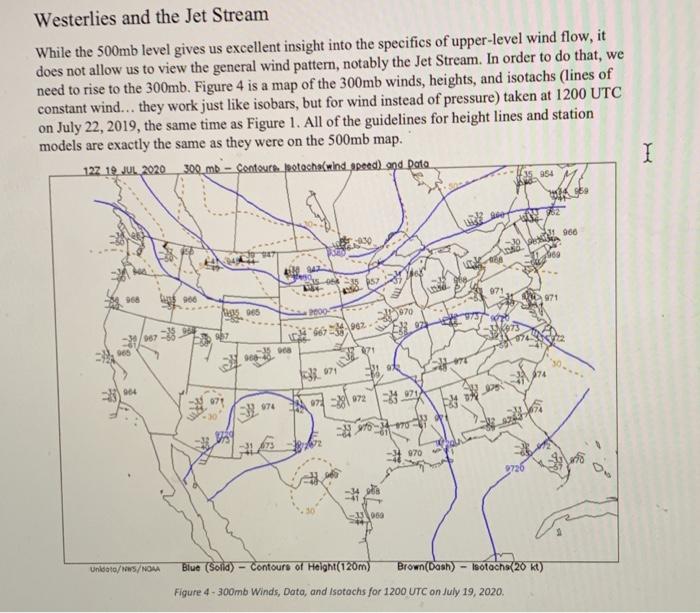 Solved Westerlies and the Jet Stream While the 500mb level | Chegg.com