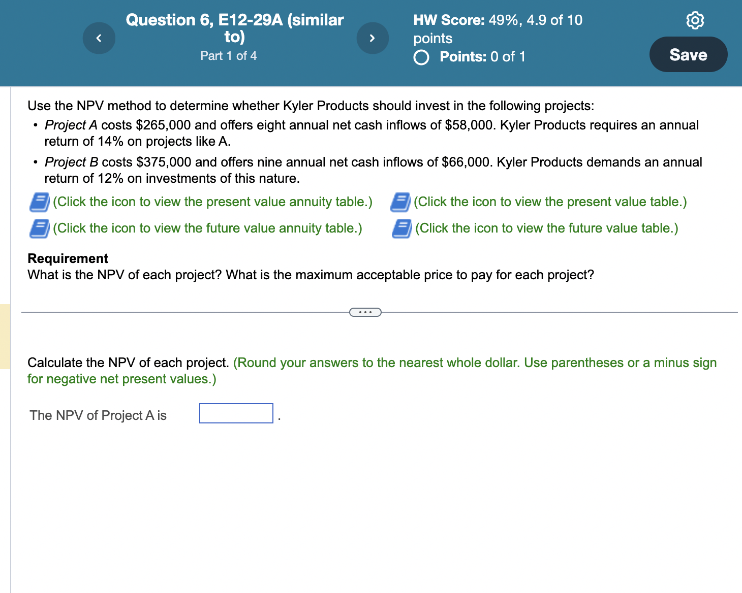 Solved Use the NPV method to determine whether Kyler | Chegg.com