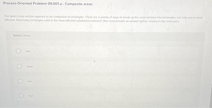 Solved Process-Oriented Problem 09.001-Composite areas - | Chegg.com Solved Process-Oriented Problem 09.001-Composite areas - | Chegg.com