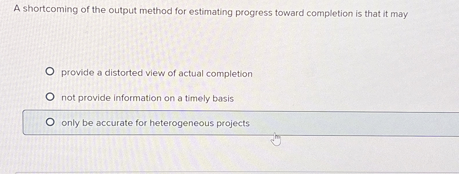 Solved A shortcoming of the output method for estimating | Chegg.com