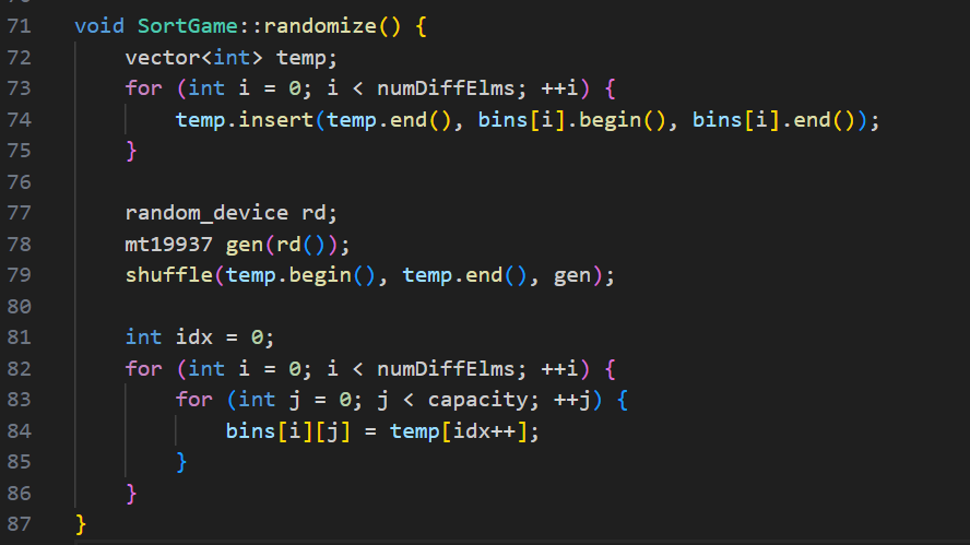 Solved Please fix my Randomize method but dont use any AI, | Chegg.com