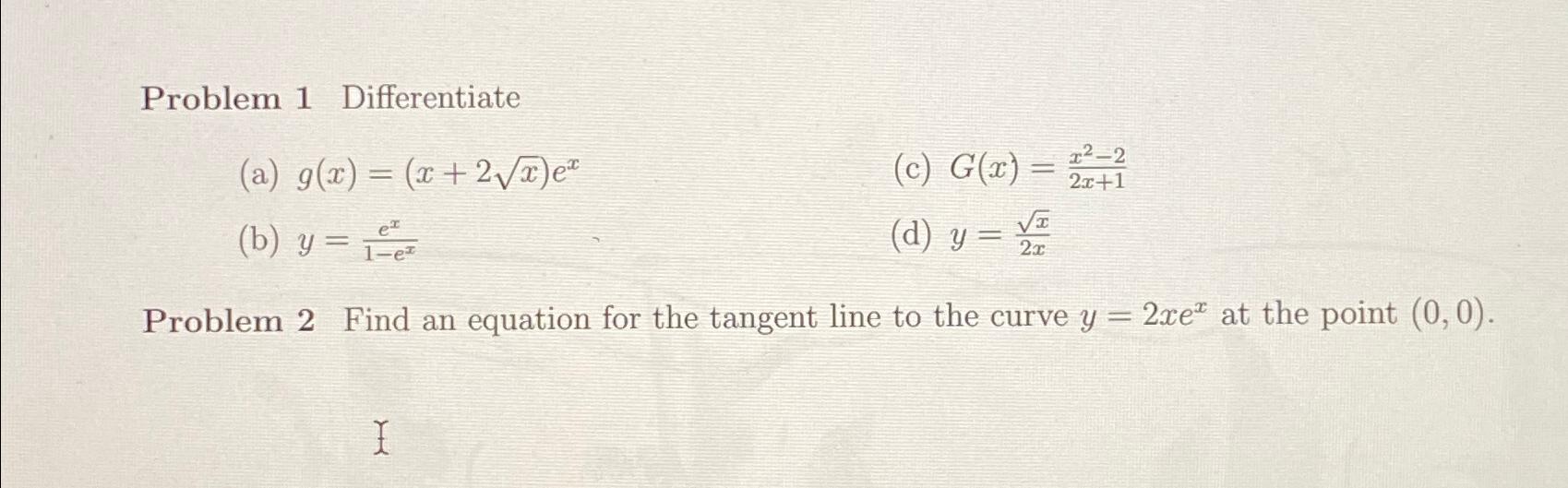 Solved Problem 1 | Chegg.com