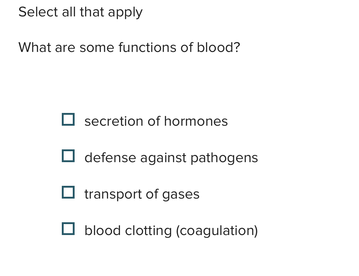 Solved Select all that applyWhat are some functions of | Chegg.com
