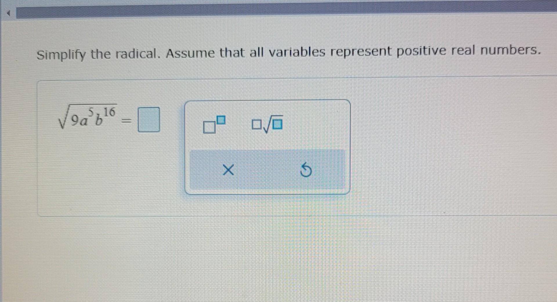 Solved Simplify the radical. Assume that all variables | Chegg.com