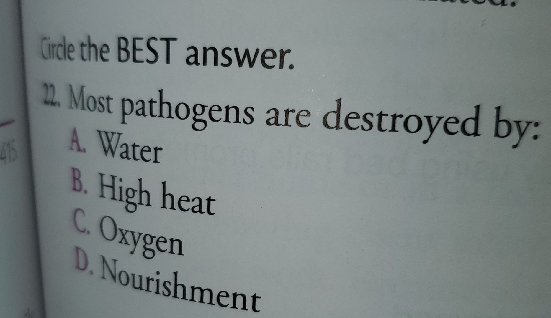 Solved Girde the BEST answer.2. ﻿Most pathogens are | Chegg.com