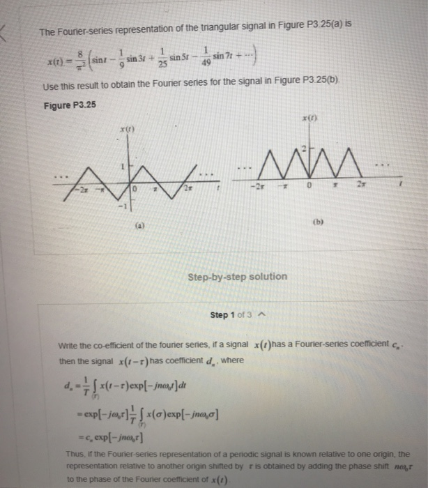 Solved Question already answered signals and systems please | Chegg.com Solved Question already answered signals and systems please | Chegg.com