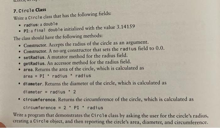 Solved in java. The user should only input the radius for | Chegg.com