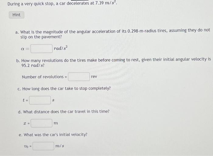 Solved a. What is the magnitude of the angular acceleration | Chegg.com
