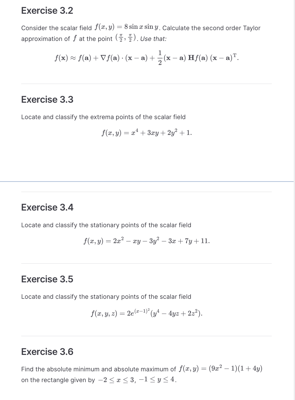 Solved Exercise 3.2Consider the scalar field | Chegg.com