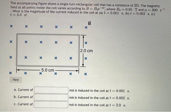 Solved The accompanying figure shows a single-turn | Chegg.com