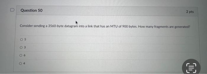 Solved Consider sending a 3560-byte datagram into a link | Chegg.com