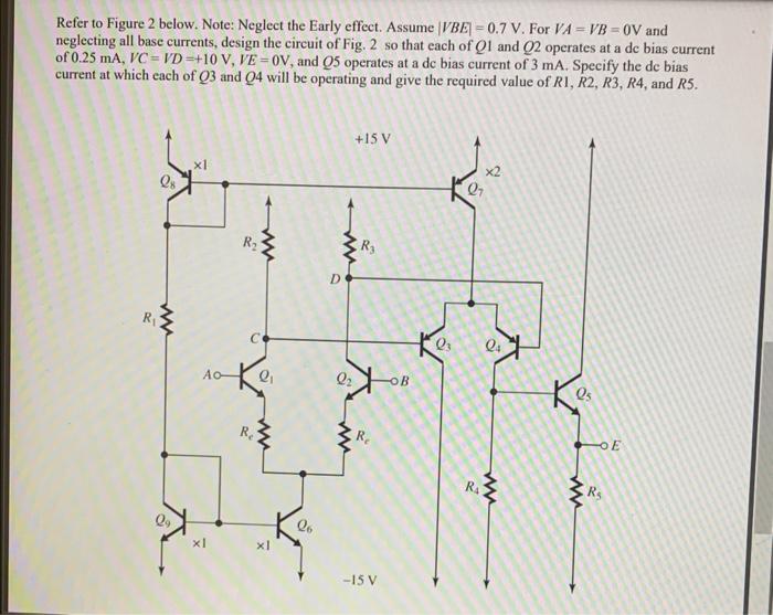 Determine the input common-mode range for a bipolar | Chegg.com