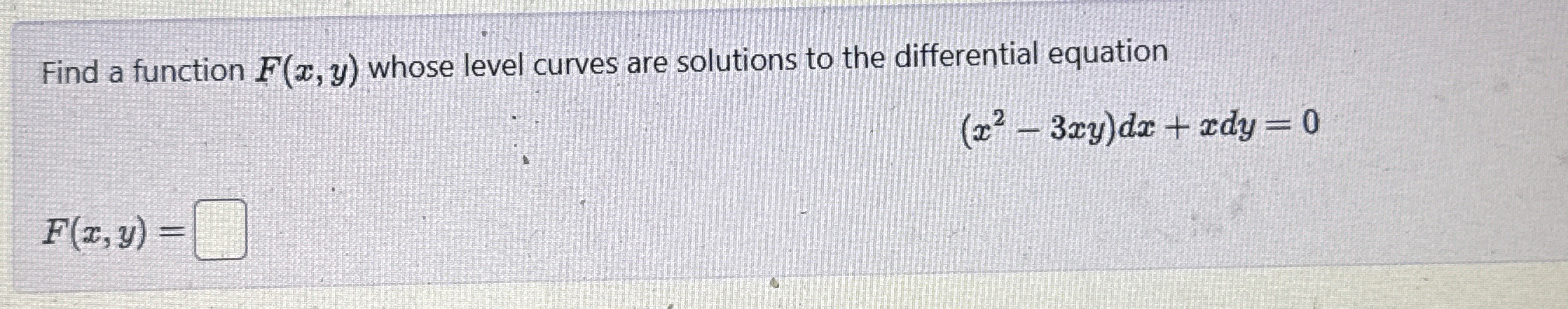 Solved Find a function F(x,y) ﻿whose level curves are | Chegg.com