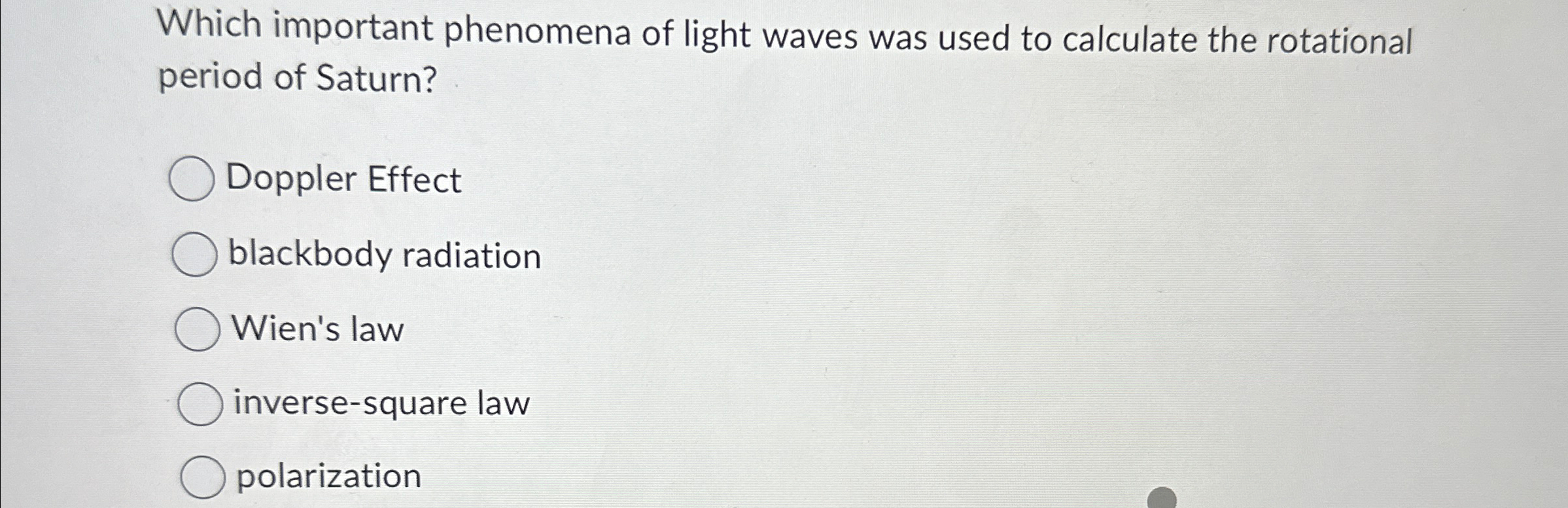 Solved Which important phenomena of light waves was used to | Chegg.com