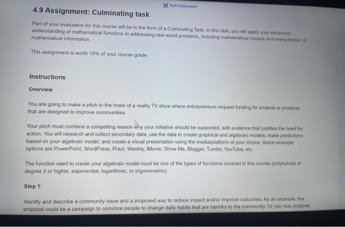 Solved I NEED TO GET A 95-98 ON THIS ASSIGMENT!!THIS IS MY | Chegg.com
