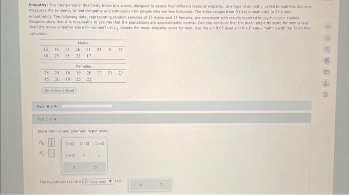 Solved Empathy: The interpersoral Reactivity Index is a | Chegg.com