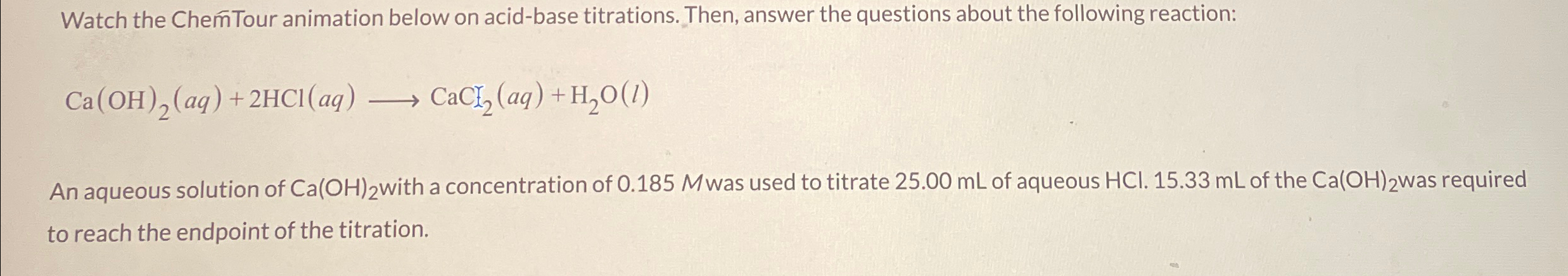 Solved 1. ﻿How many moles of base were required to react | Chegg.com