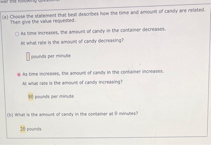 Solved At a candy factory, a machine is putting candy into a | Chegg.com