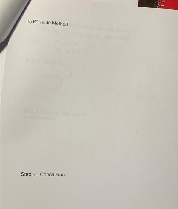 Solved 2. Use the provided info to Test the following Claim | Chegg.com