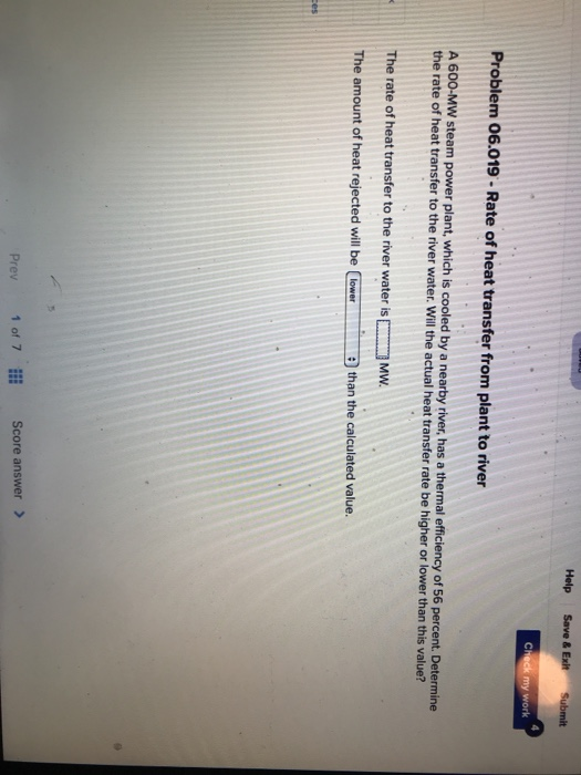 Solved Help Save & Exit Submit Check my work Problem 06.019 | Chegg.com
