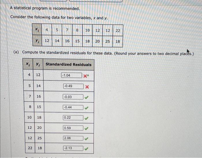 Solved A statistical program is recommended. Consider the | Chegg.com
