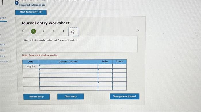Solved Journal entry worksheet 4Journal entry worksheet | Chegg.com