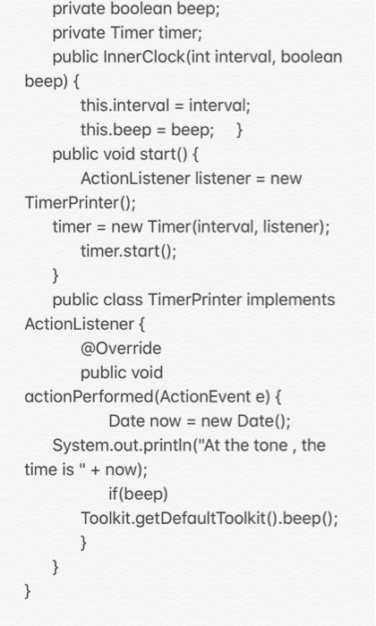 Solved (Java Language) Using inner class, simulate that you | Chegg.com
