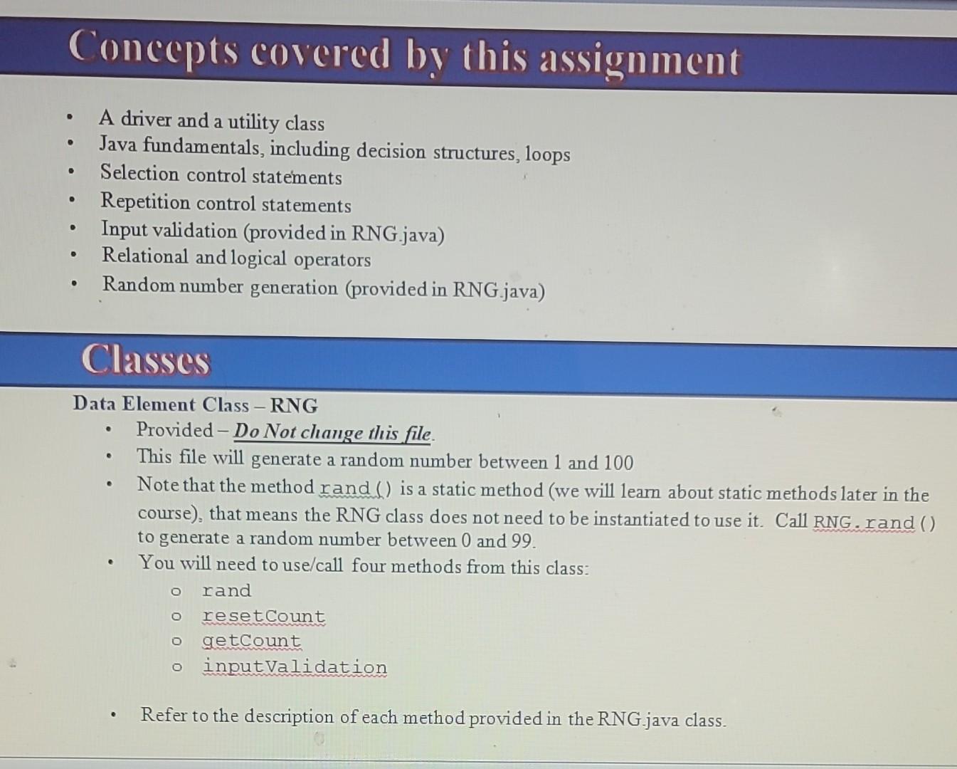 Solved Class: CMSC203 CRN XXXX Program: Assignment \# | Chegg.com