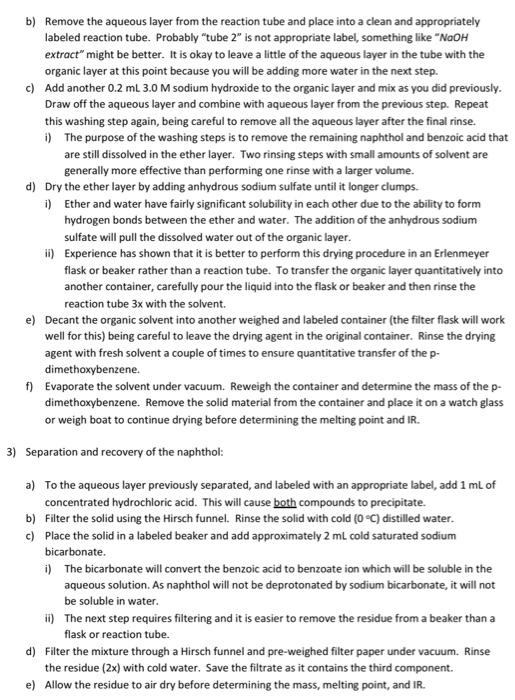 Solved Please create a flowchart for separation of the | Chegg.com