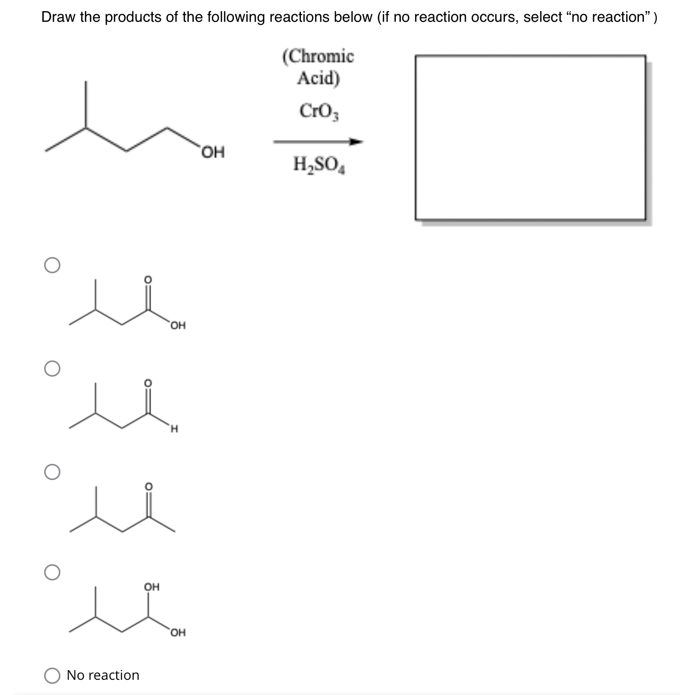Solved Draw the products of the following reactions below | Chegg.com