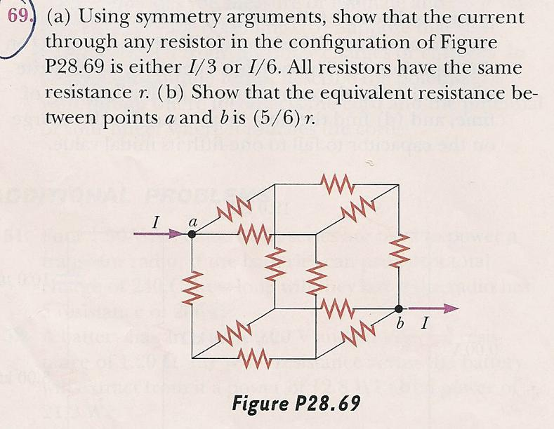 Solved Using symmetry arguments, show that the current | Chegg.com