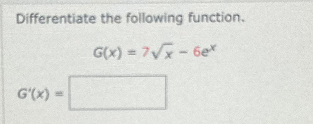 Solved Differentiate the following | Chegg.com