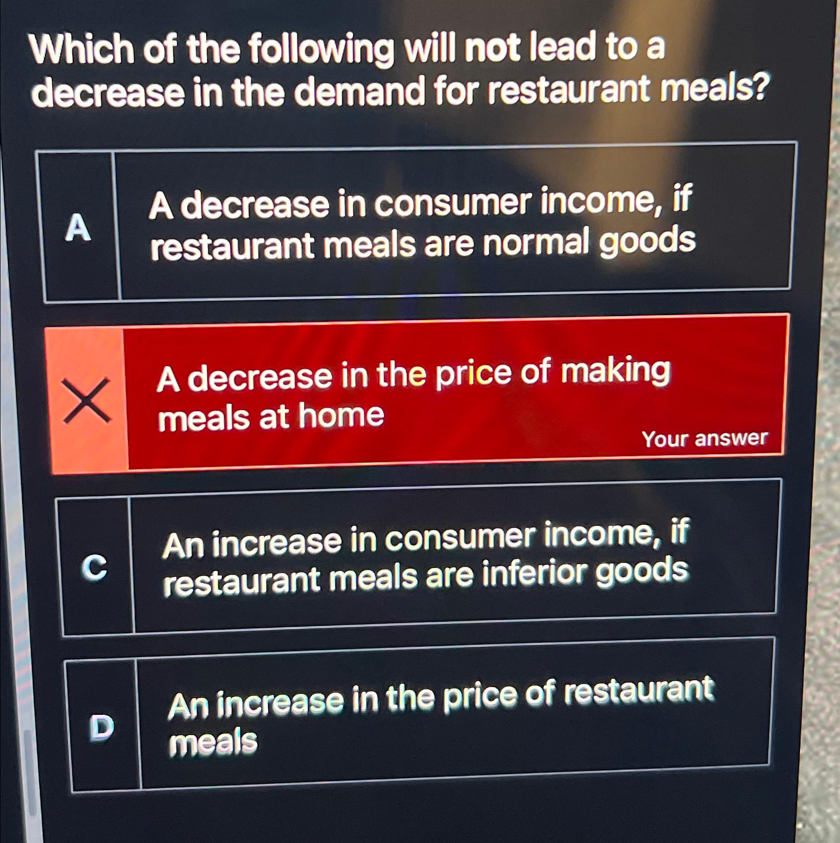 Solved Which of the following will not lead to a decrease in | Chegg.com