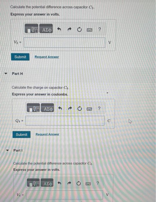 Solved In (Figure 1), C1=C5=8.6μF and C2=C3=C4= 4.4μF. The | Chegg.com