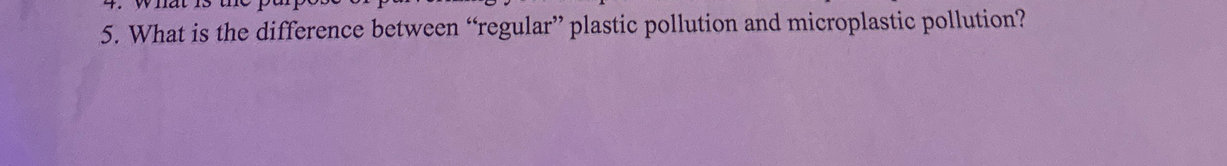 Solved What is the difference between "regular" plastic | Chegg.com