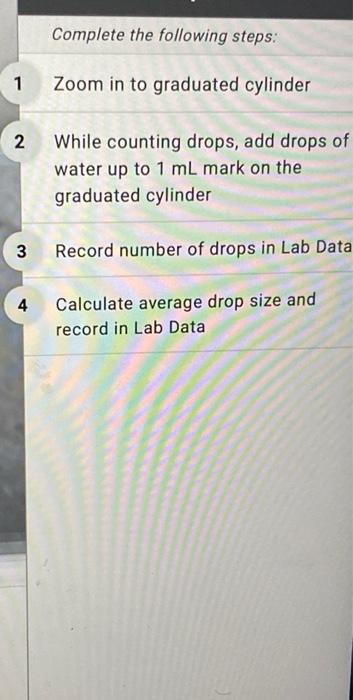 Solved Complete the following steps: 1 Zoom in to graduated | Chegg.com