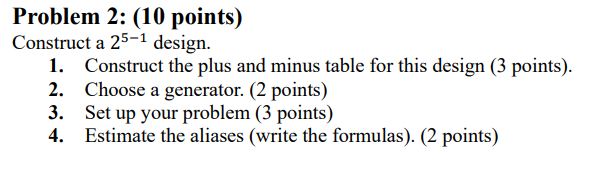 Solved Problem 2: (10 ﻿points)Construct a 25-1 | Chegg.com