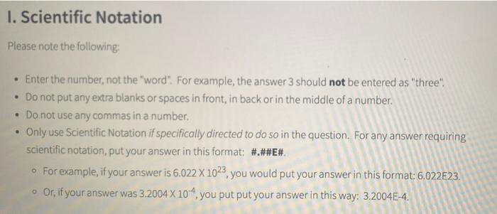 Solved Convert the following numbers to scientific notation. | Chegg.com