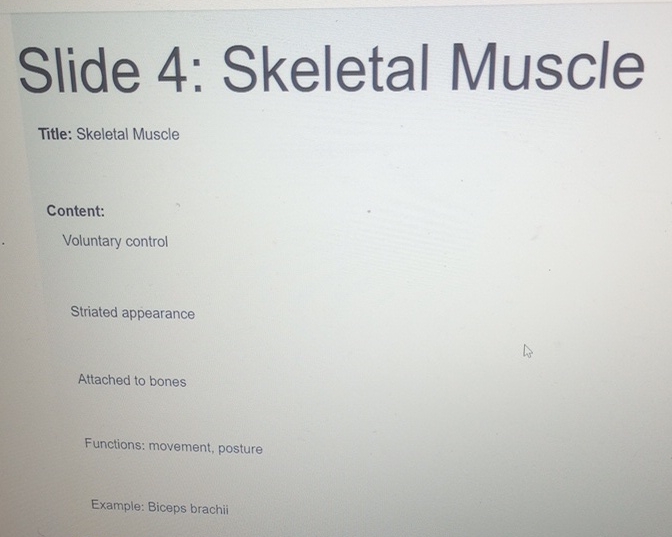 Solved Side 4: Skeletal MuscieTitle: Skeletal | Chegg.com