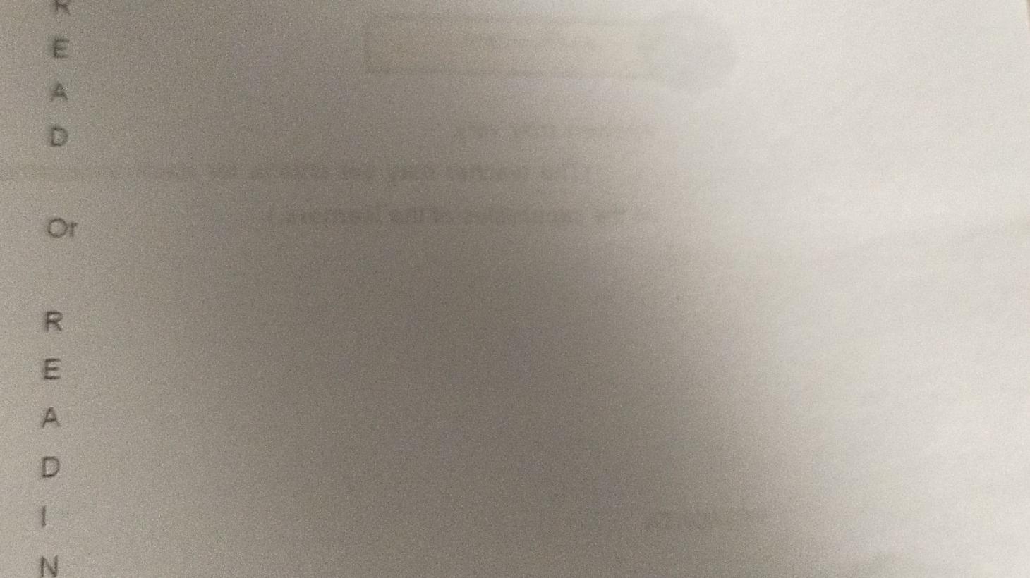 Solved make an acronym of read or reading about the idea of | Chegg.com