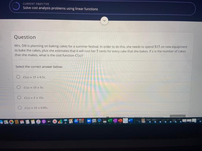 Solved CURRENT OBJECTIVE Solve cost analysis problems using | Chegg.com