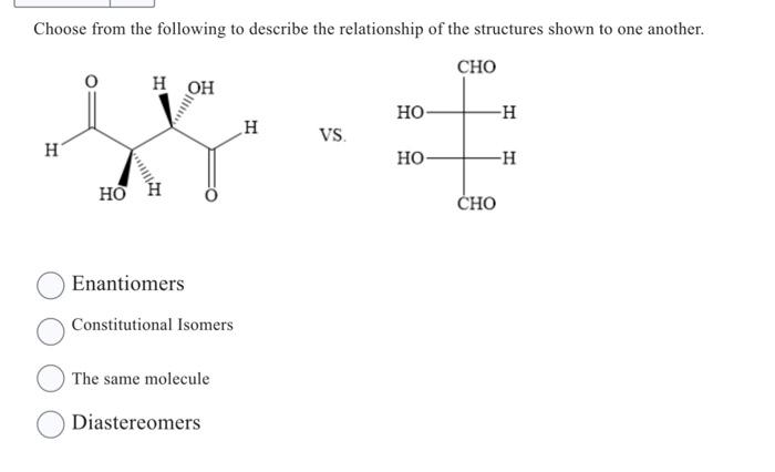 Solved What is the correct stereochemical description of the | Chegg.com
