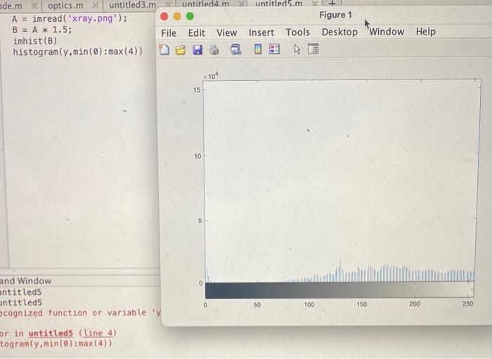 Solved I Am Trying To Rescale This Histogram In Matlab For 