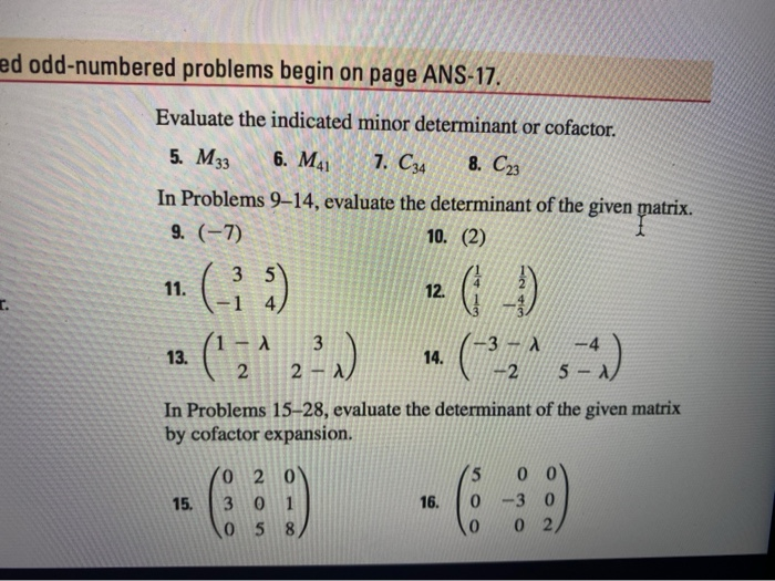 Solved ed odd-numbered problems begin on page ANS-17. | Chegg.com