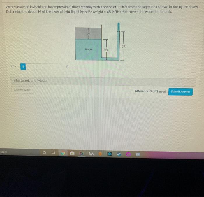 Solved Water (assumed inviscid and incompressible) flows | Chegg.com
