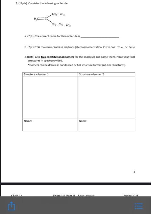 Solved 1. (11pts) Consider the following problems regarding | Chegg.com Solved 1. (11pts) Consider the following problems regarding | Chegg.com